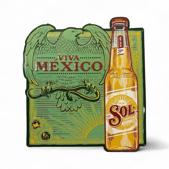 San Soleil | Dining | Sol Cerveza Metal Sign For Bar Man Cave Garage ...